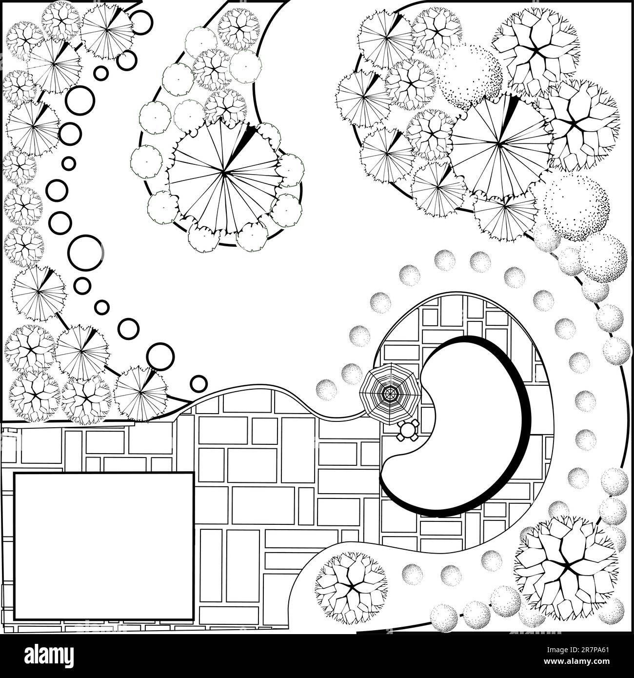 Black granite sculpture Stock Vector Images - Alamy