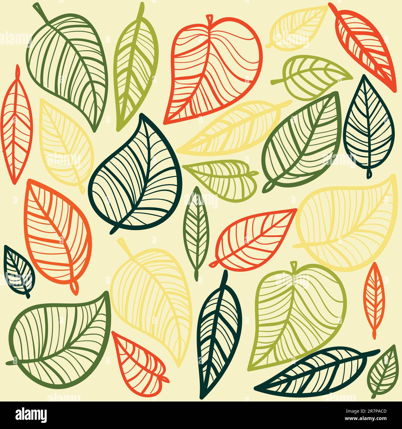 Autumn leaves background, vector illustration Stock Vector Image & Art ...