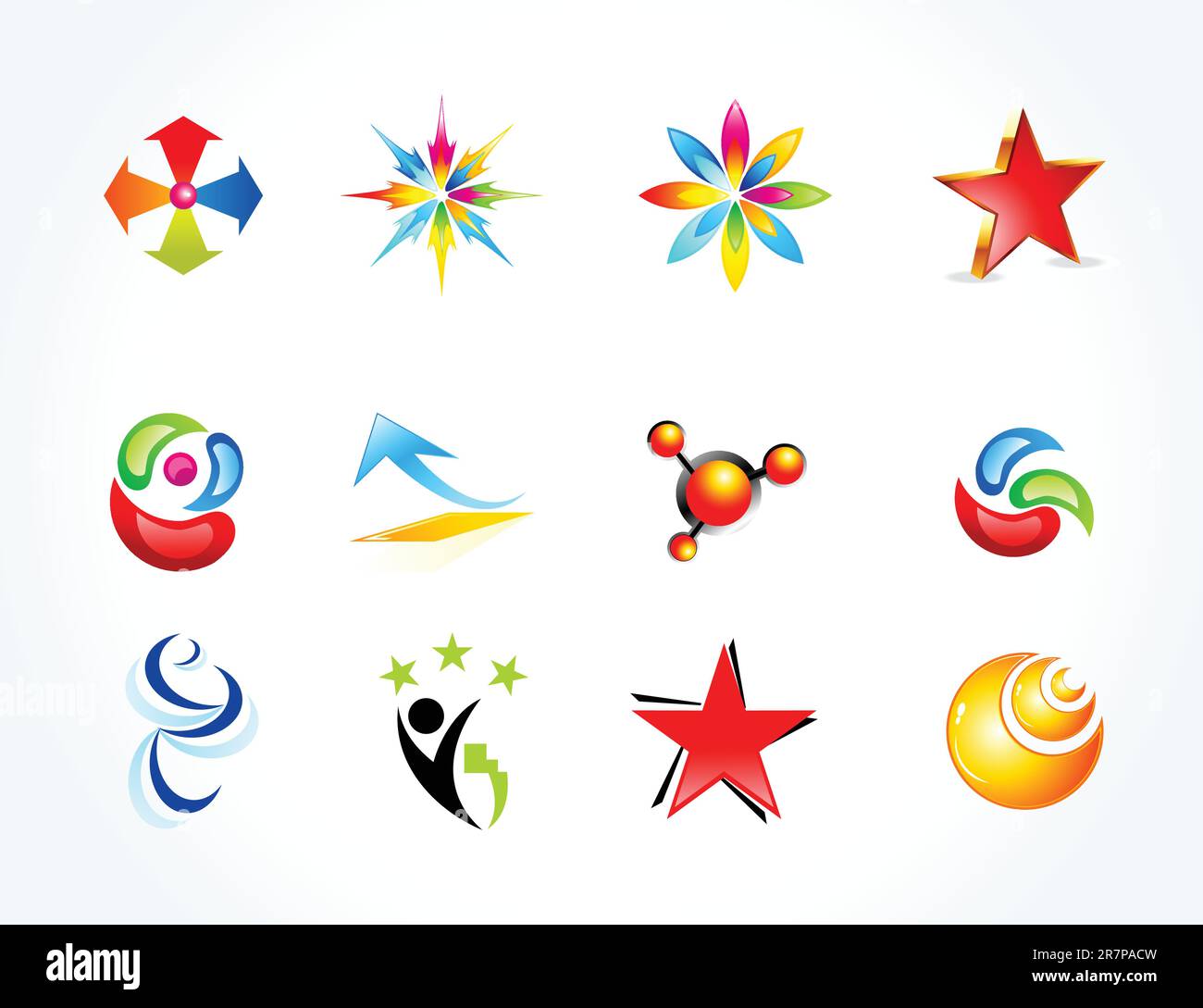 abstract multiple business templates vector illustration Stock Vector ...