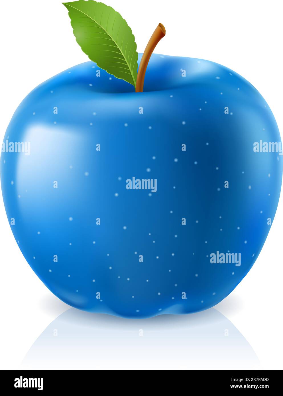 Blue apple Stock Vector Images - Alamy