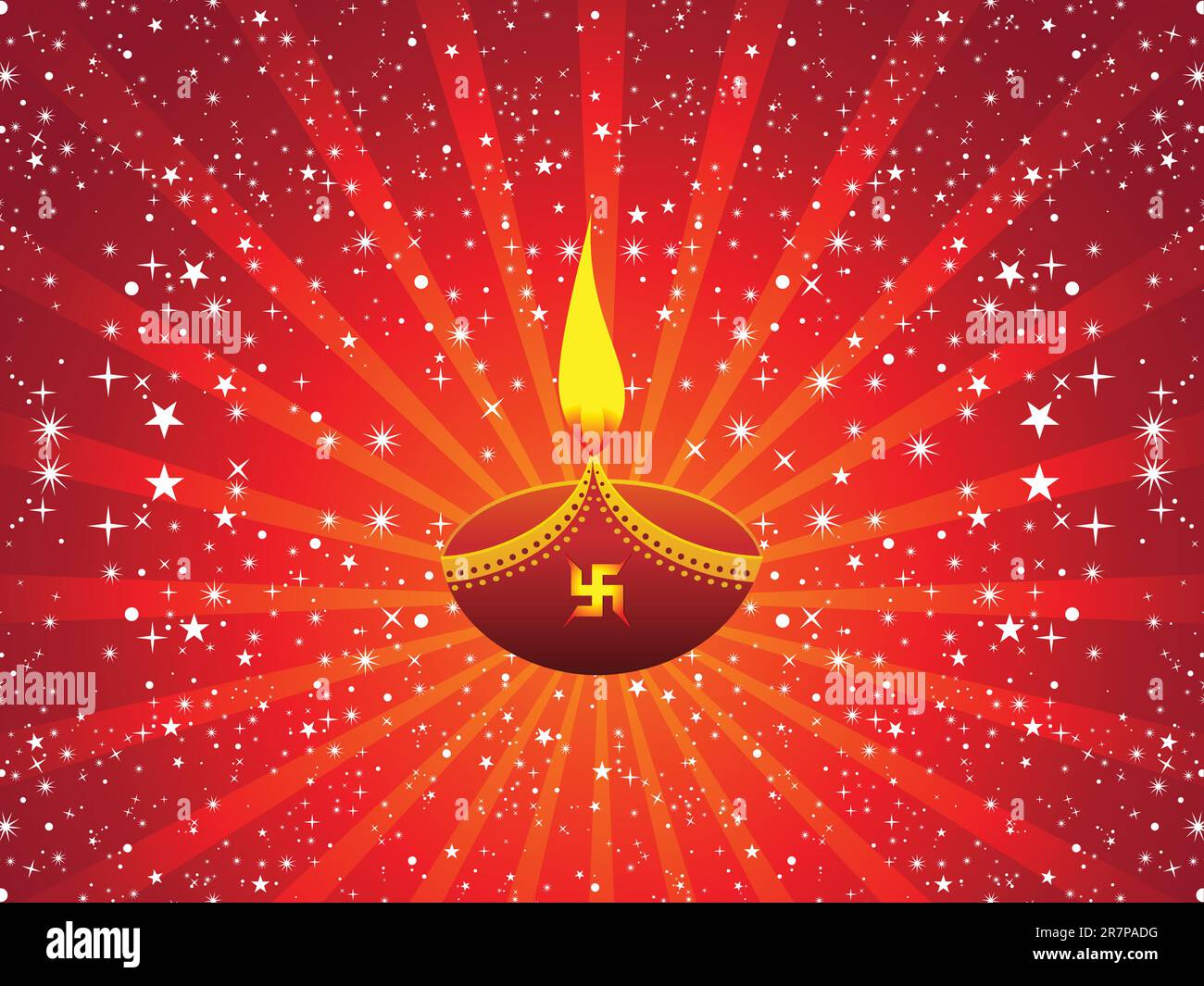 abstract red artistic background with deepak vector illustration Stock ...