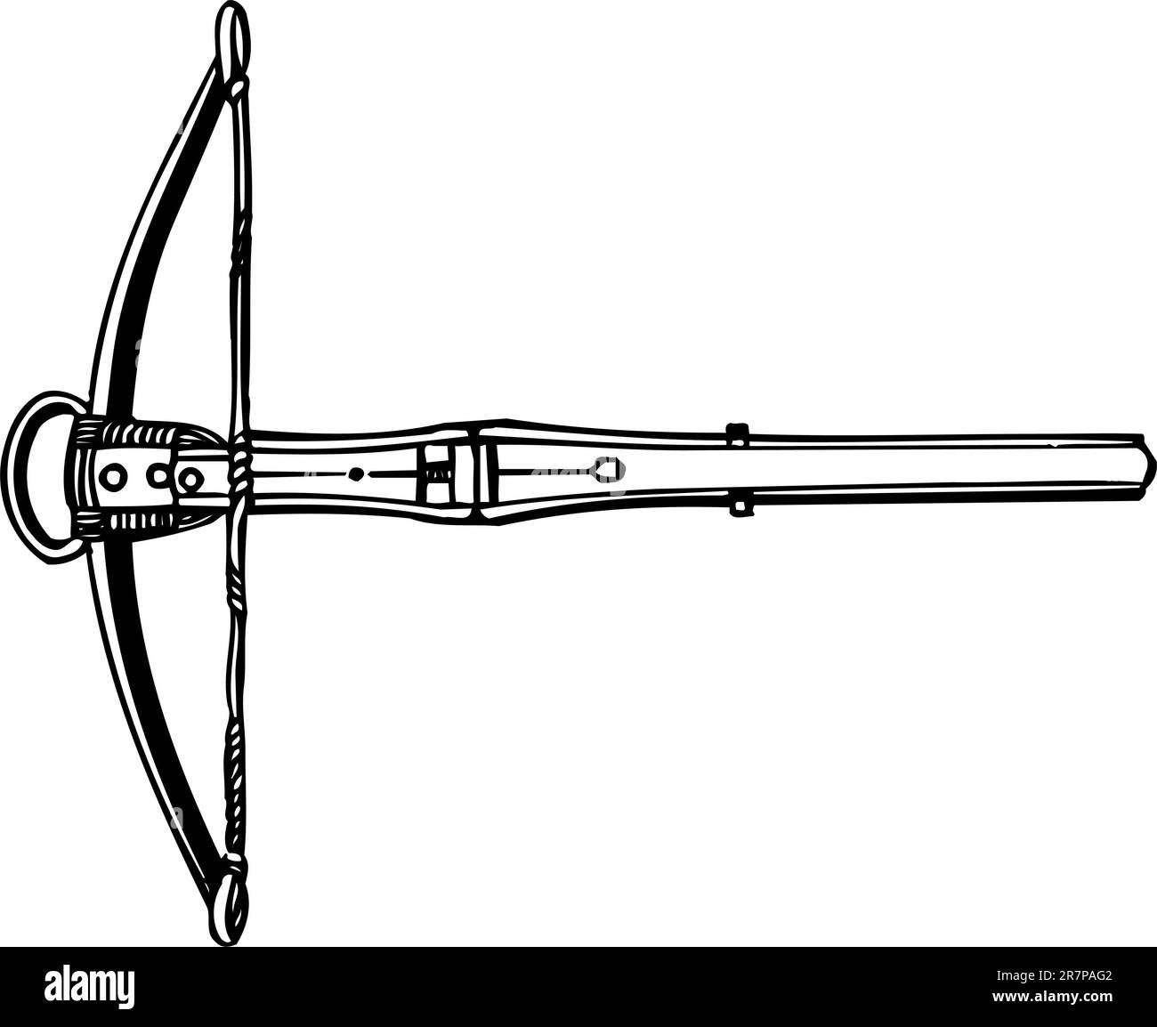 Crossbow isolated on white Stock Vector Image & Art - Alamy