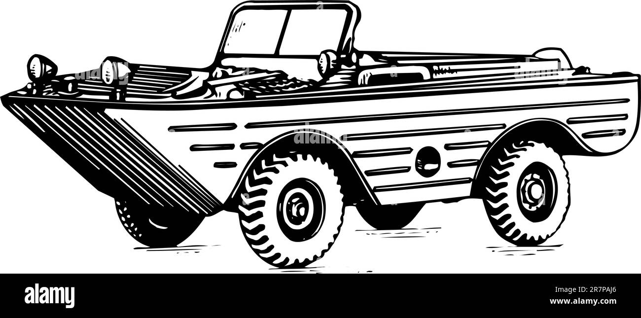 Drawings Of Amphibious 6 Wheel