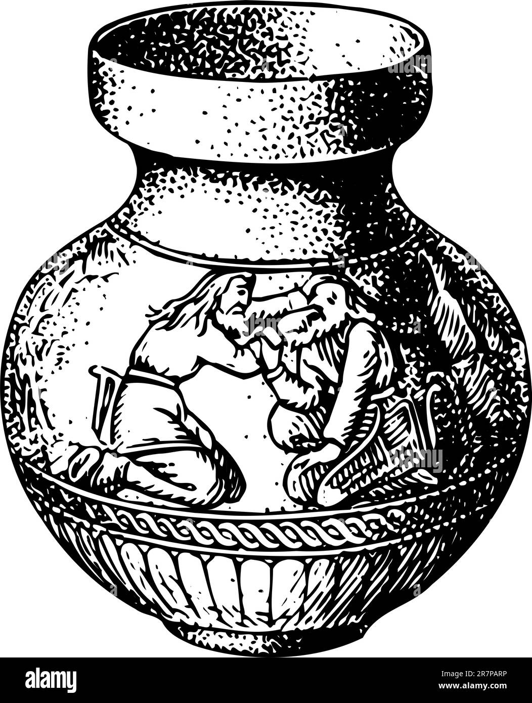 Ceramic jug isolated on Stock Vector Images - Alamy