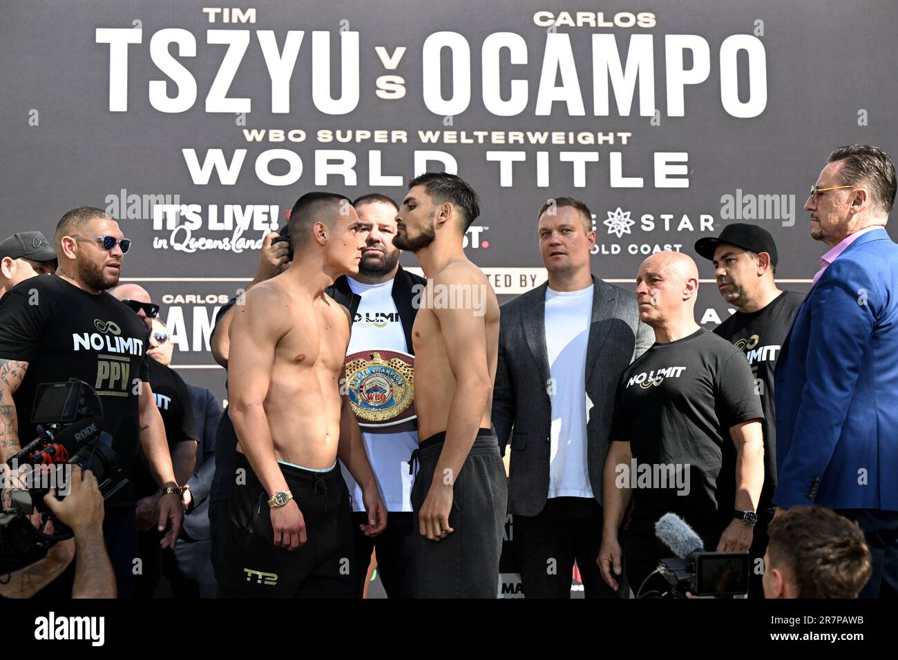 Gold Coast, Australia. 17th June, 2023. Australian boxer Tim Tszyu ...