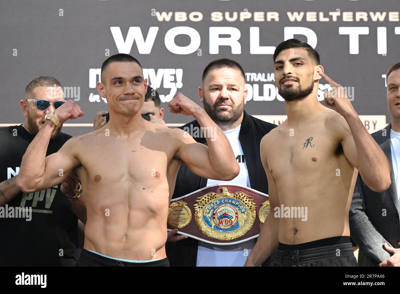 Gold Coast, Australia. 17th June, 2023. Australian boxer Tim Tszyu ...