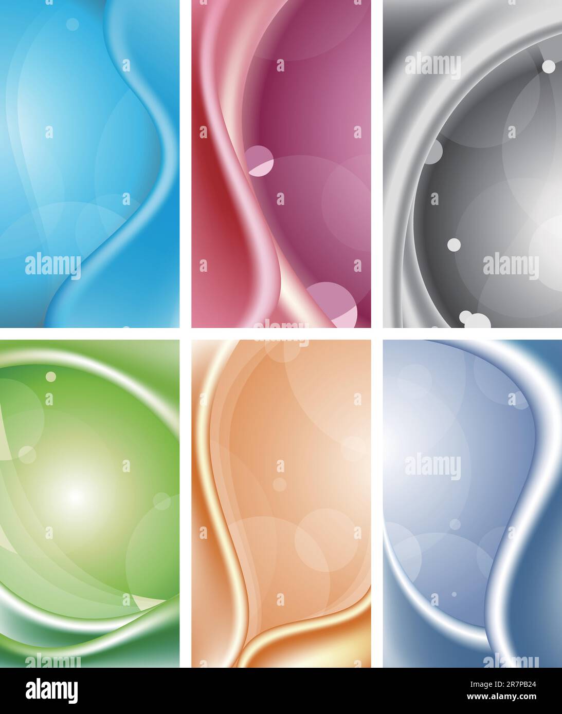 Illustration of abstract curve background set Stock Vector Image & Art ...