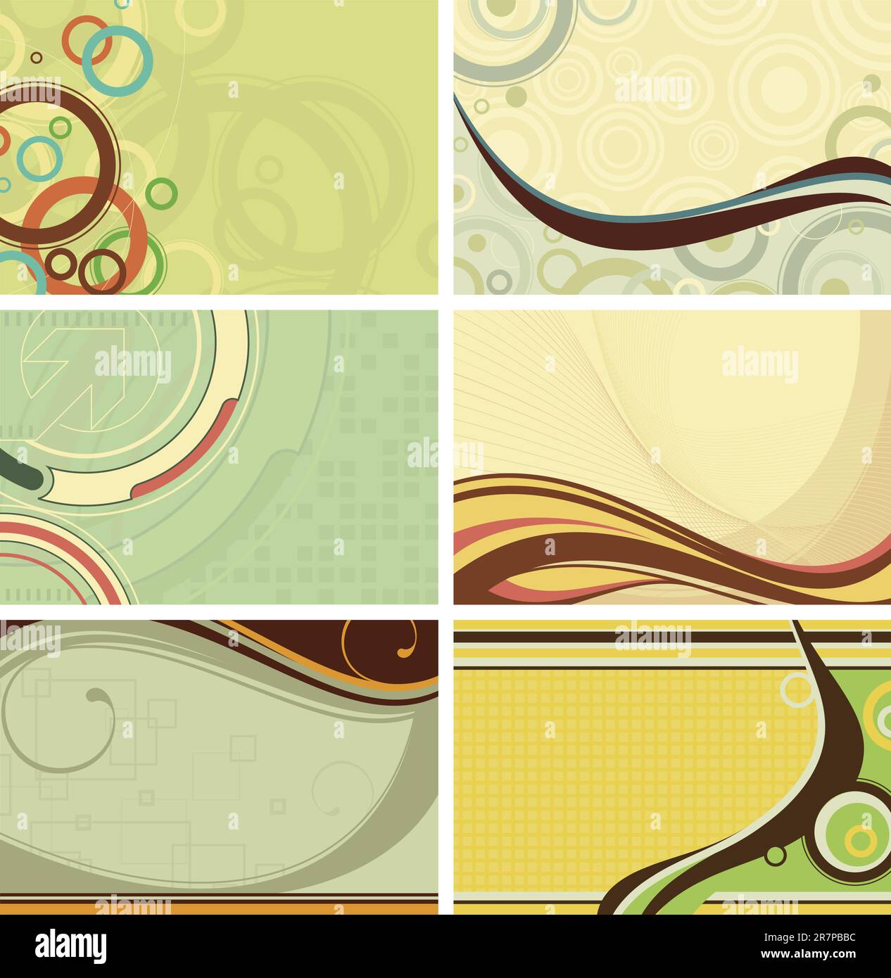 Illustration Of Abstract Curve Background Set Stock Vector Image And Art