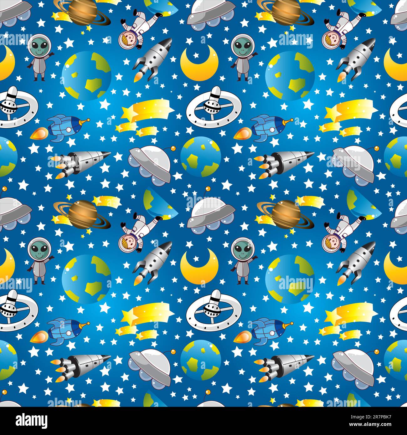 seamless space pattern Stock Vector Image & Art - Alamy