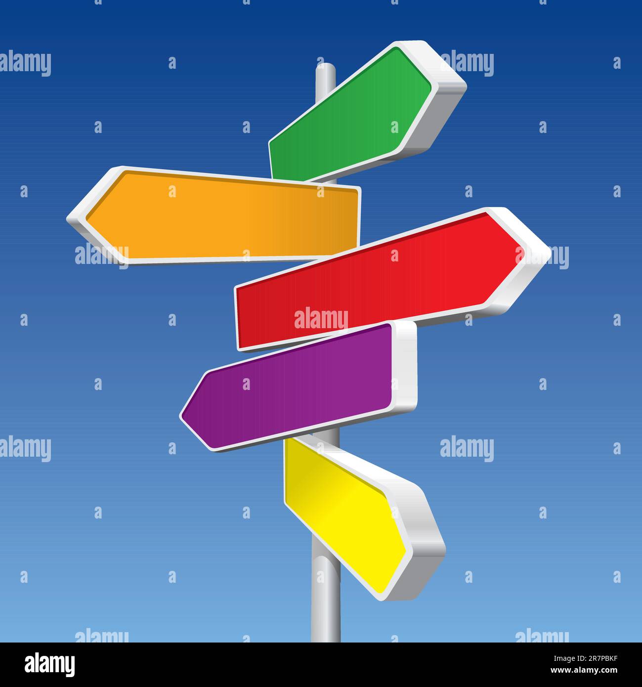 Directional Signs Vector Xxl Jpeg Image Stock Vector Image And Art Alamy
