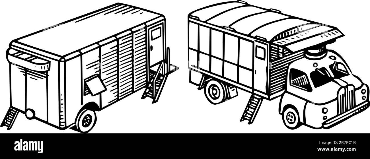 On road trip camper Stock Vector Images - Alamy