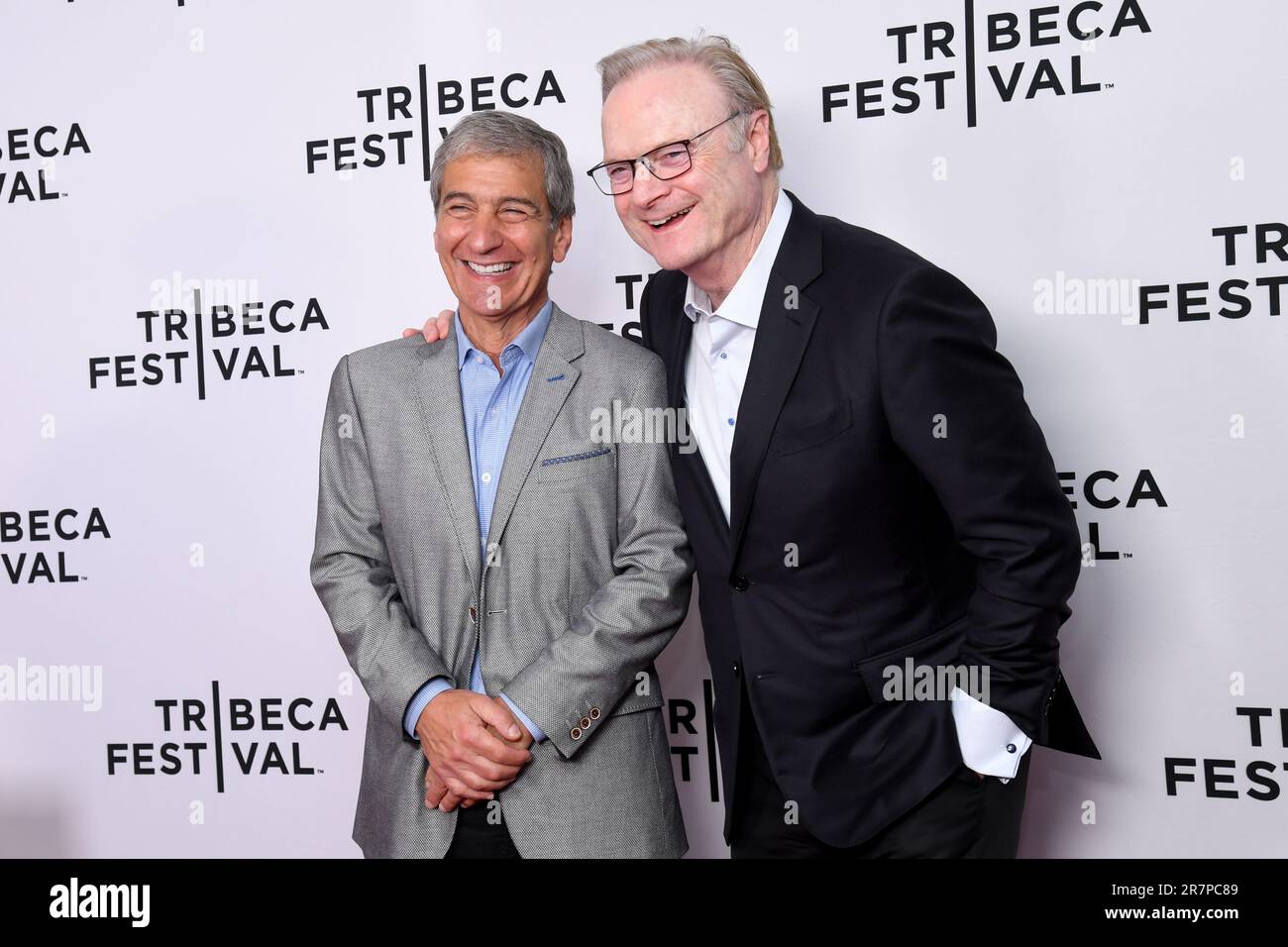 New York, USA. 16th June, 2023. Mike Tollin and Lawrence O'Donnell ...