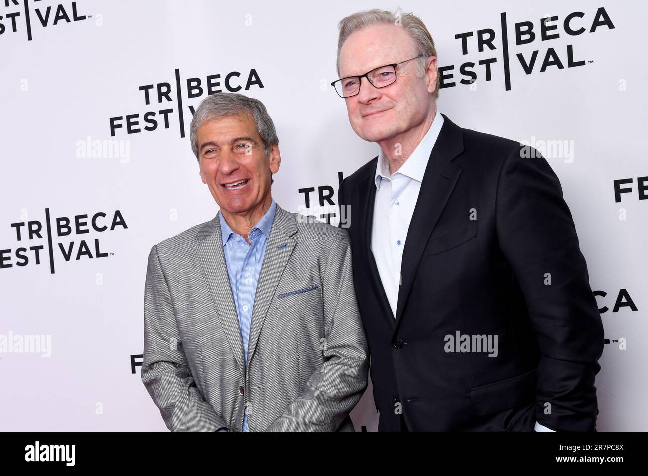 New York, USA. 16th June, 2023. Mike Tollin and Lawrence O'Donnell ...