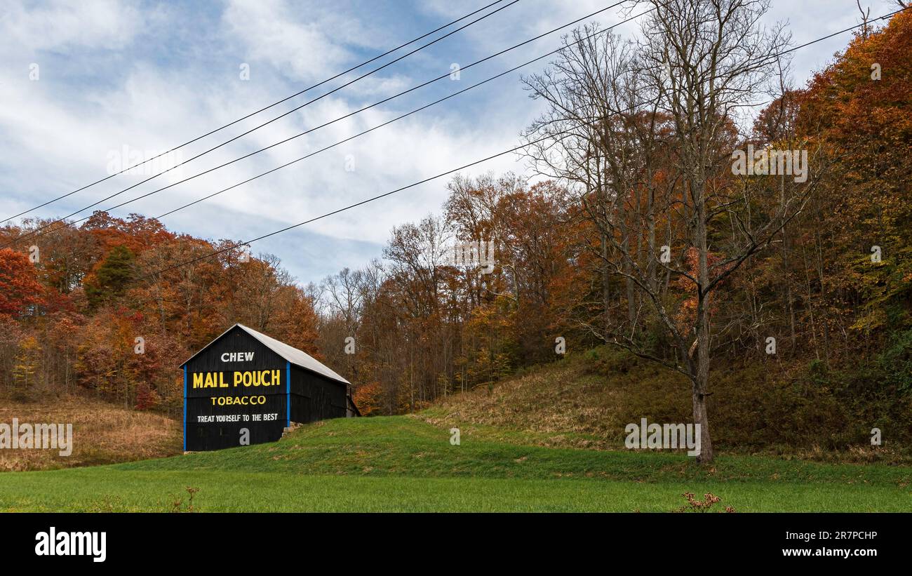 Marietta, Ohio, USA-Oct. 25, 2022: Illustrative editorial of a barn ...
