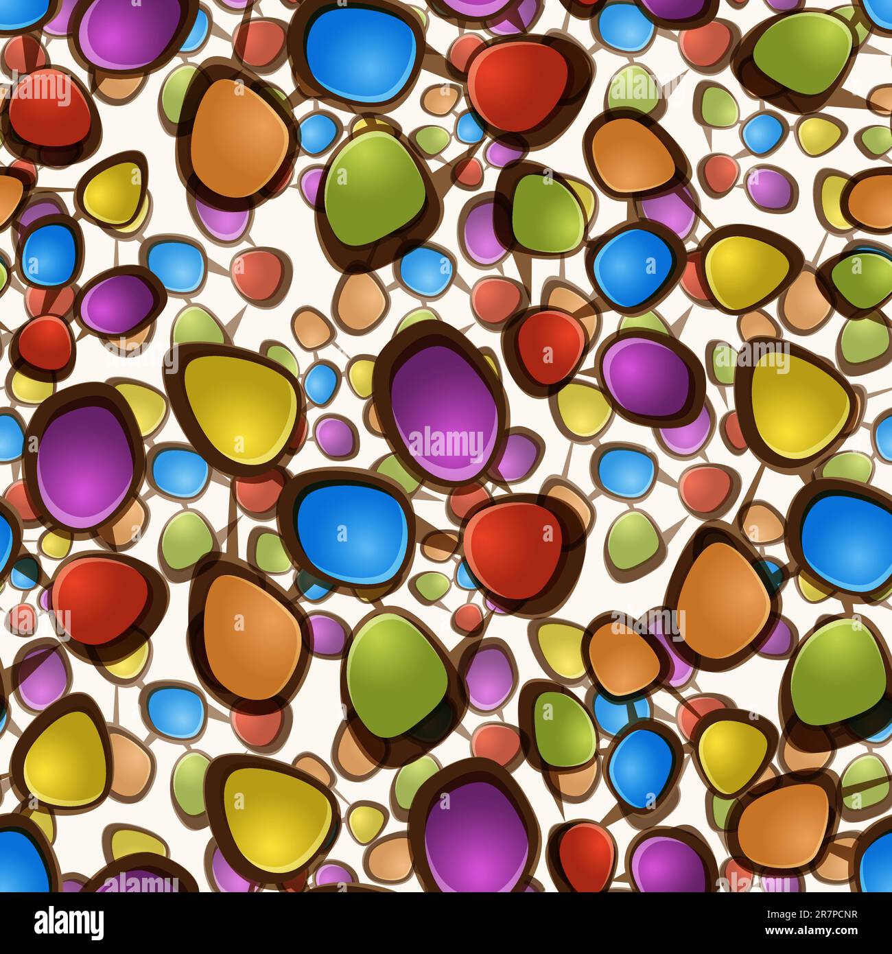 eps 10 vector seamless abstract cartoon scheme of connections Stock ...