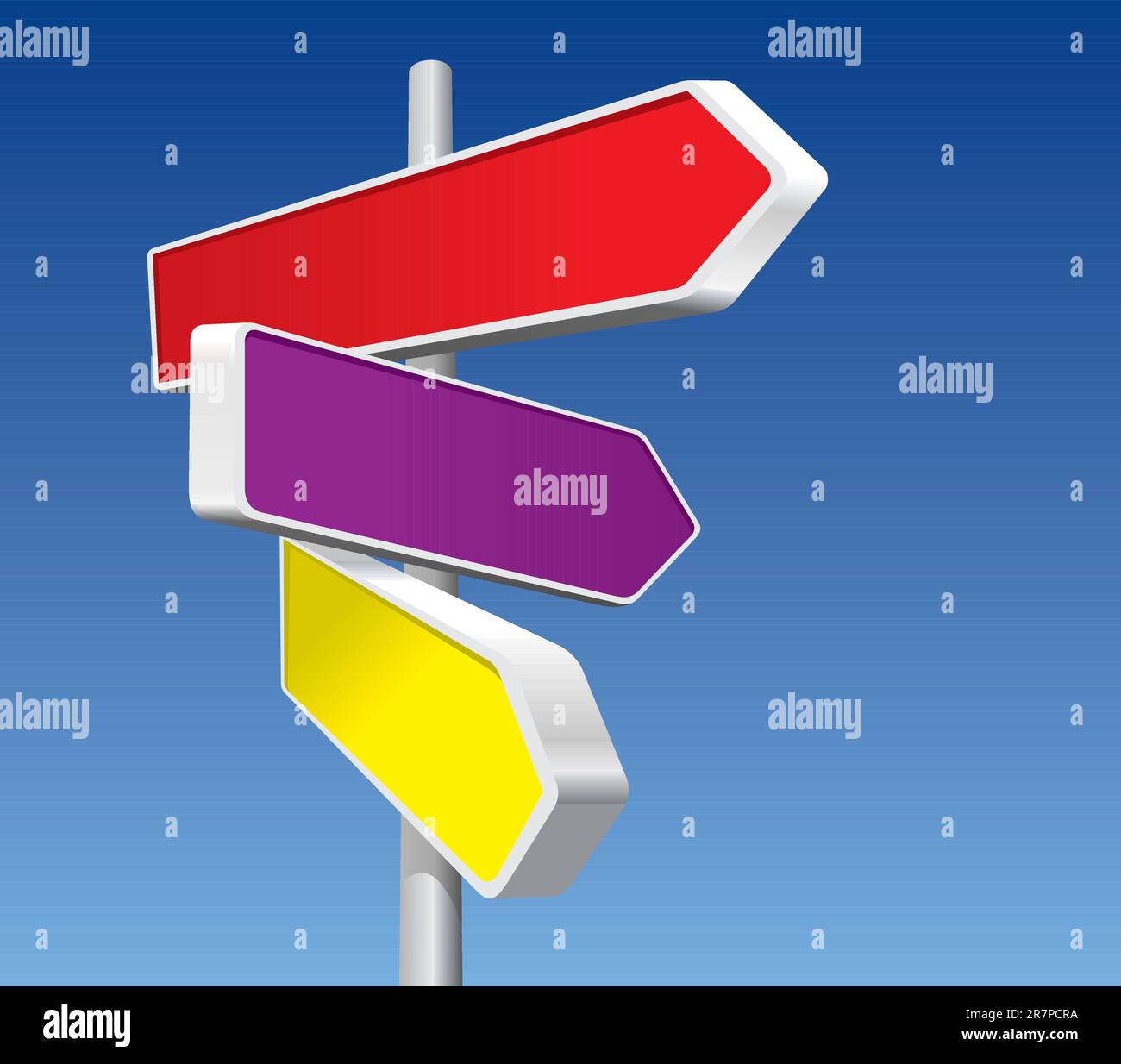Directional Signs (vector + XXL jpeg image Stock Vector Image & Art - Alamy