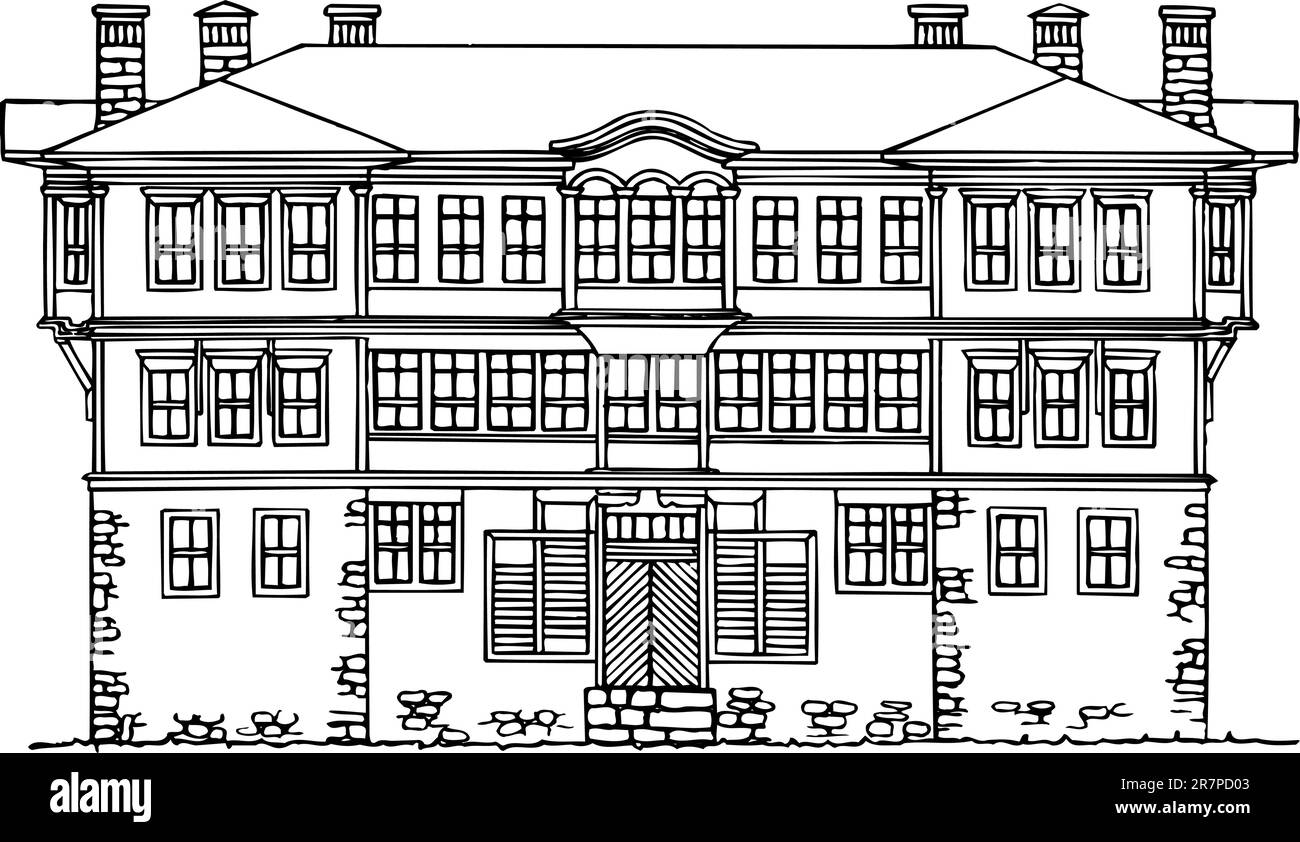 Draw house Stock Vector Images - Alamy