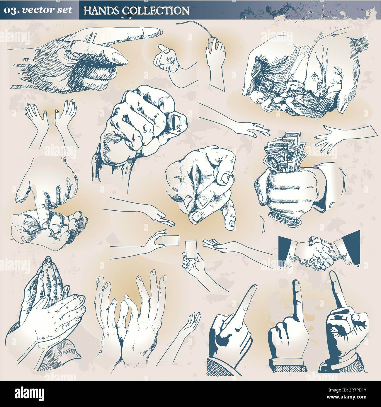 Collection of different hand gestures Stock Vector Image & Art - Alamy