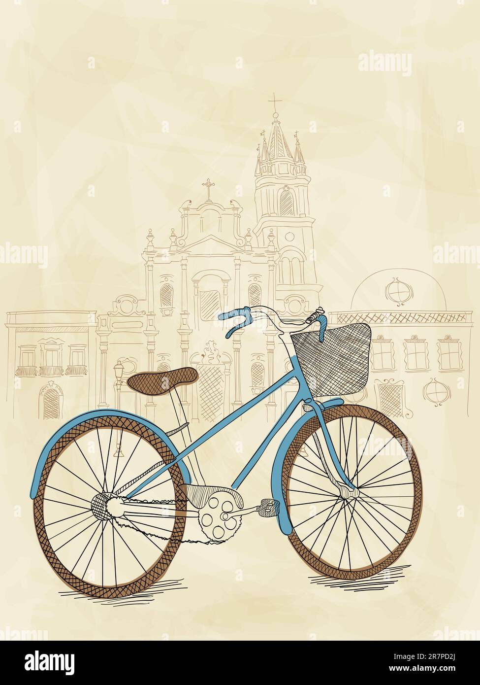 Vector hand drawn bicycle Stock Vector Image & Art - Alamy
