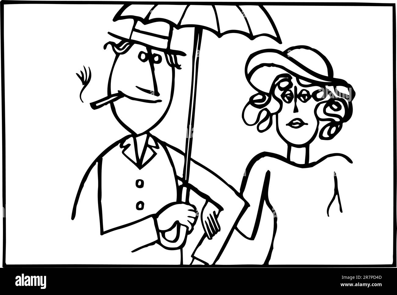 Husband relationship Stock Vector Images - Alamy