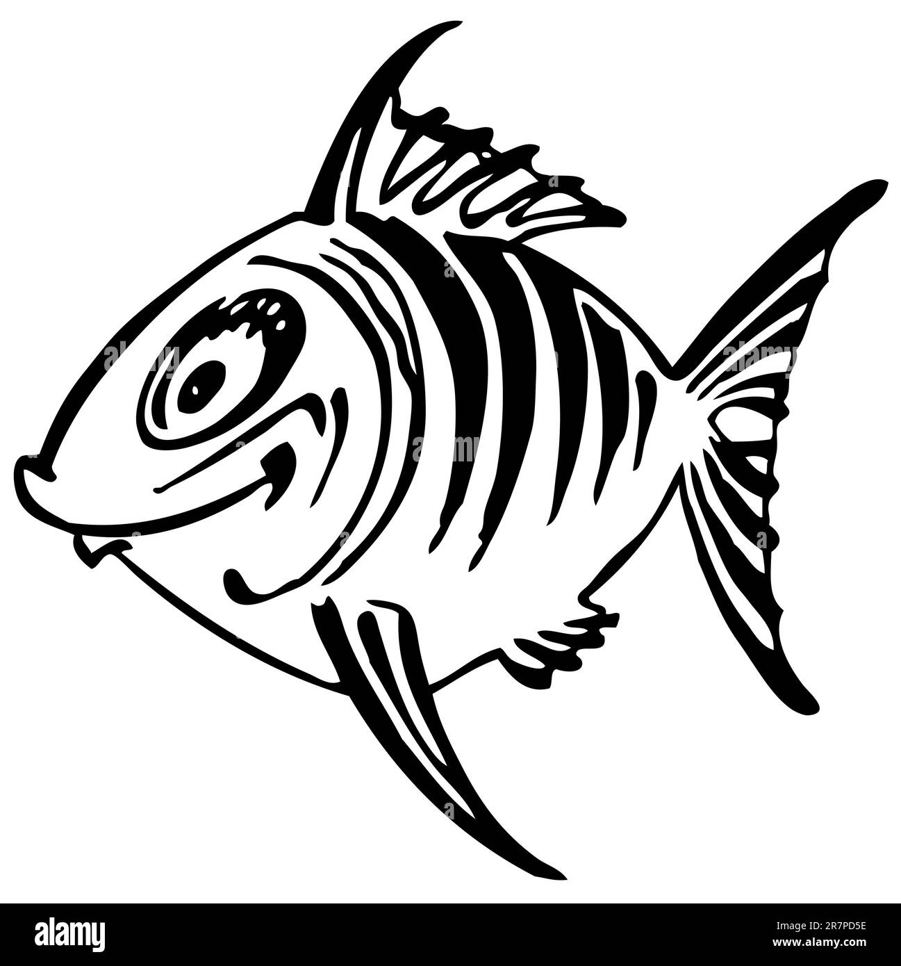 Cartoon happy fish hi-res stock photography and images - Alamy