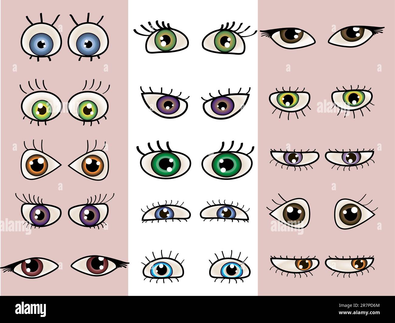 Eyelash illustration hi-res stock photography and images - Alamy