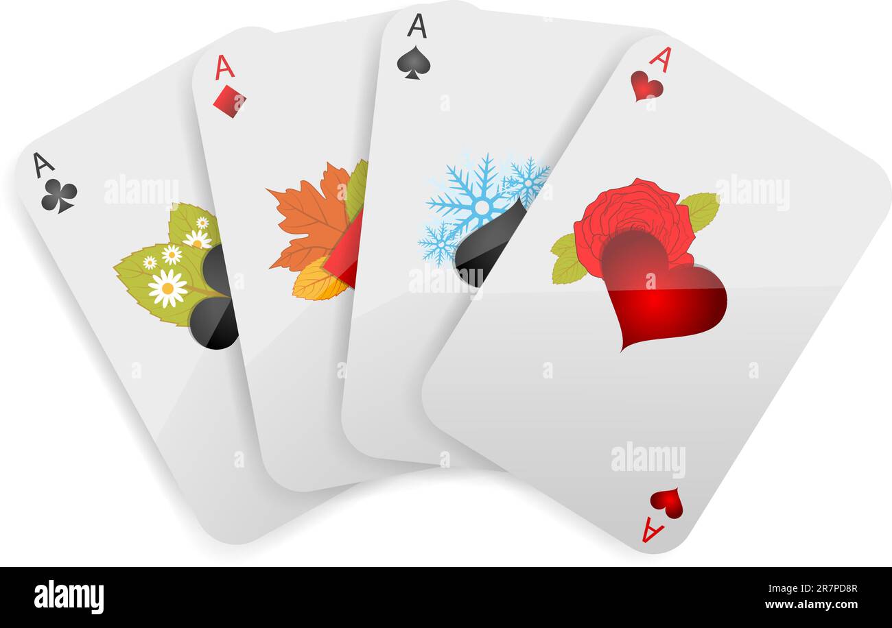 Vector Ace Set Stock Vector Image Art Alamy