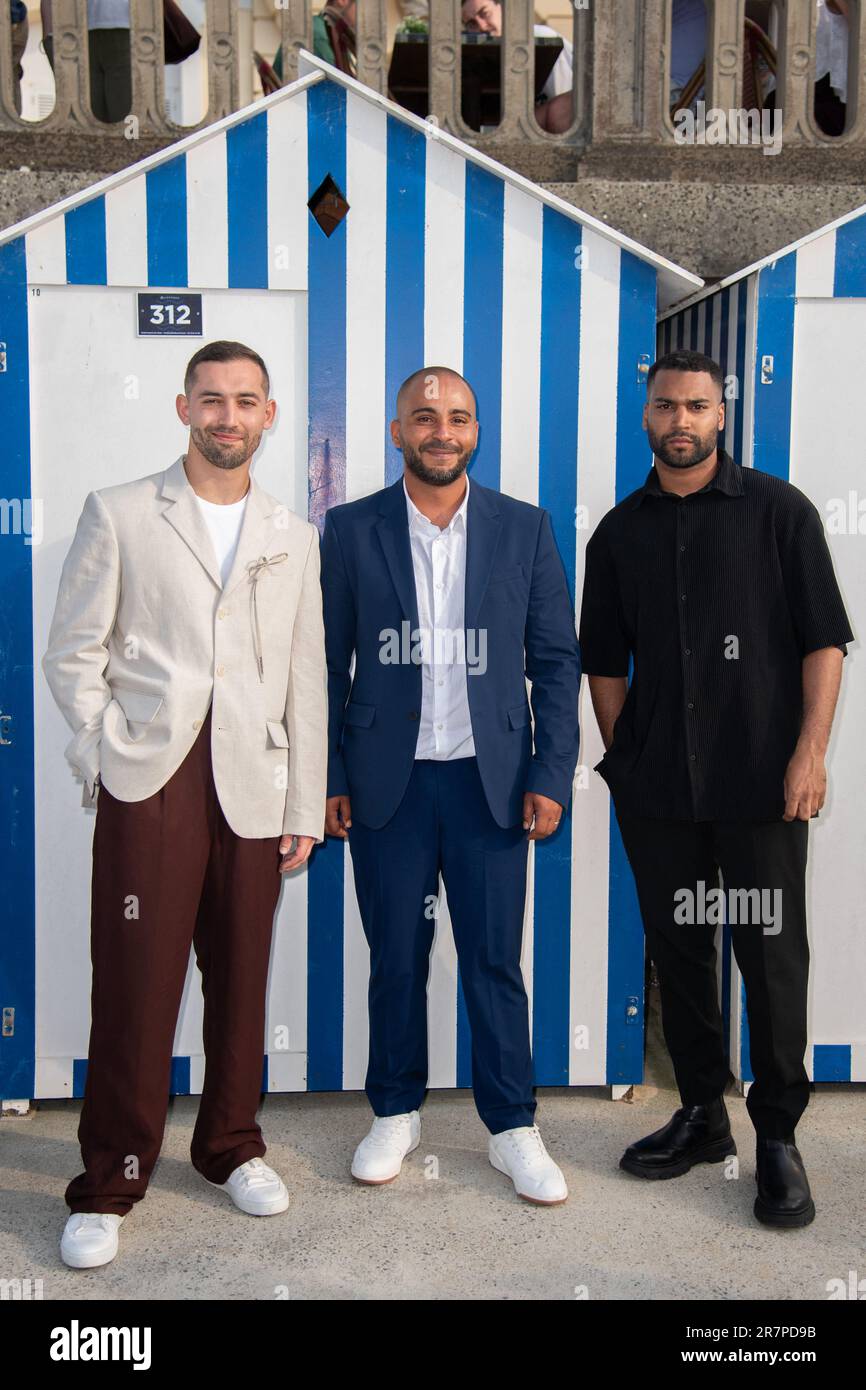 Cabourg, France. 16th June, 2023. Dali Benssalah, Achraf Arjaoui and ...