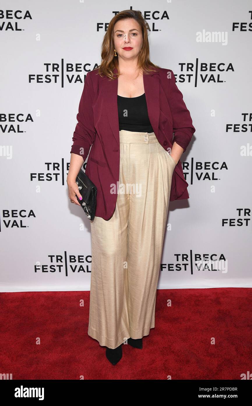 New York, USA. 16th June, 2023. Amber Tamblyn attends the "Fresh Kills" premiere during the 2023 ...