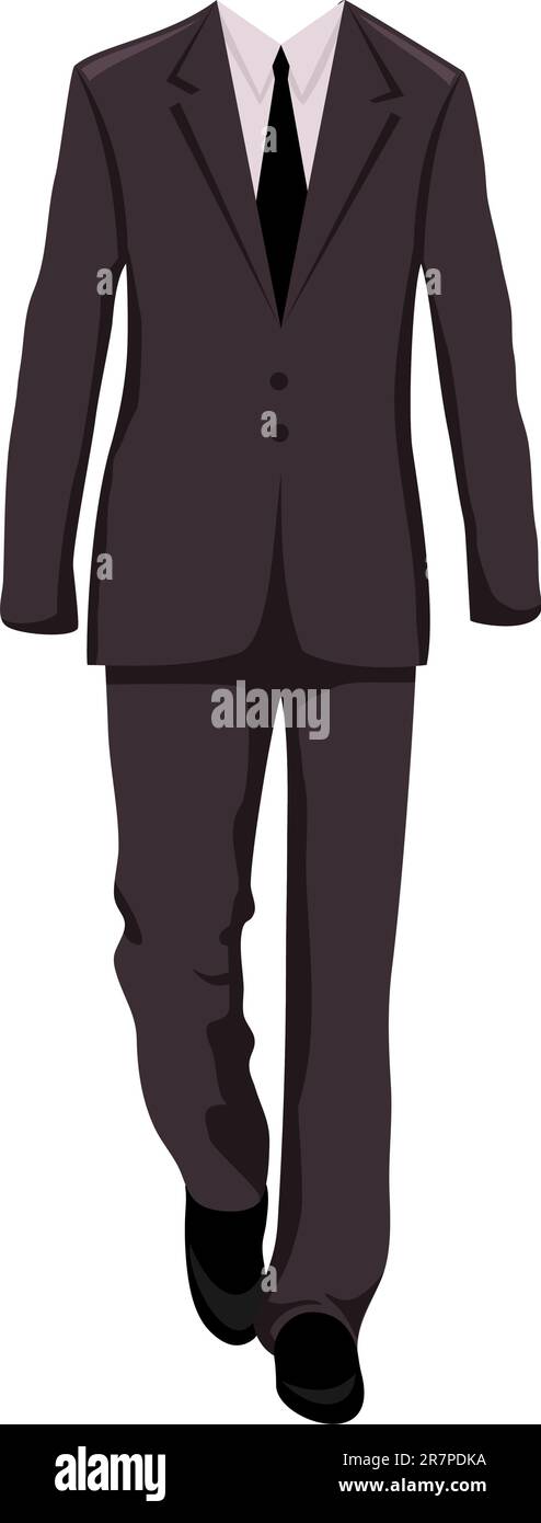 Illustration male business suit, design elements - vector Stock Vector ...