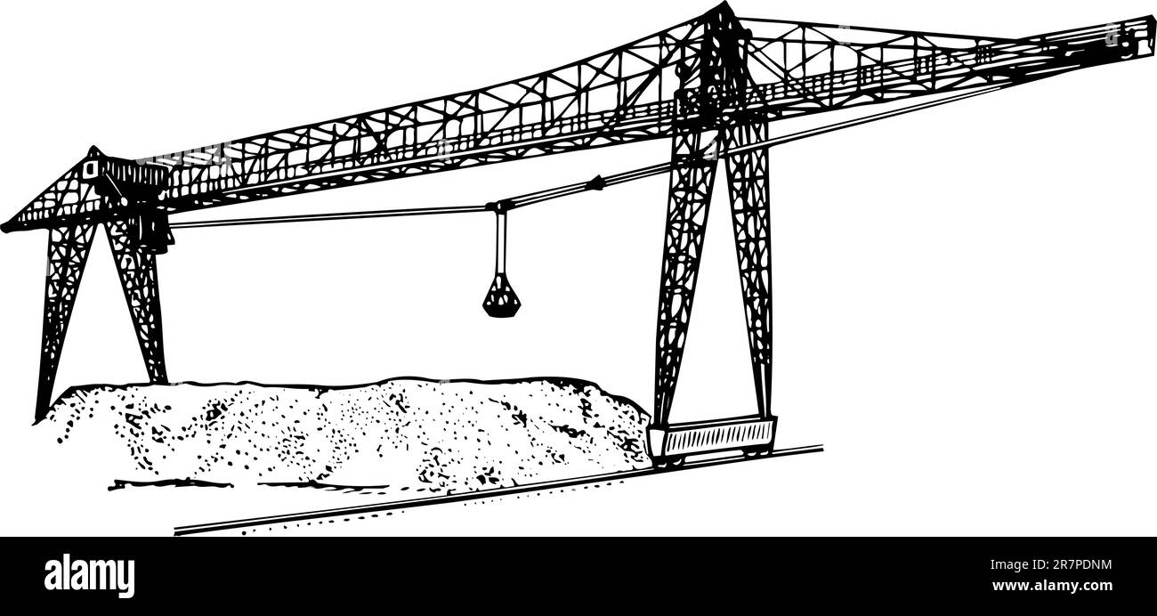 Heavy duty construction crane Stock Vector Image & Art - Alamy