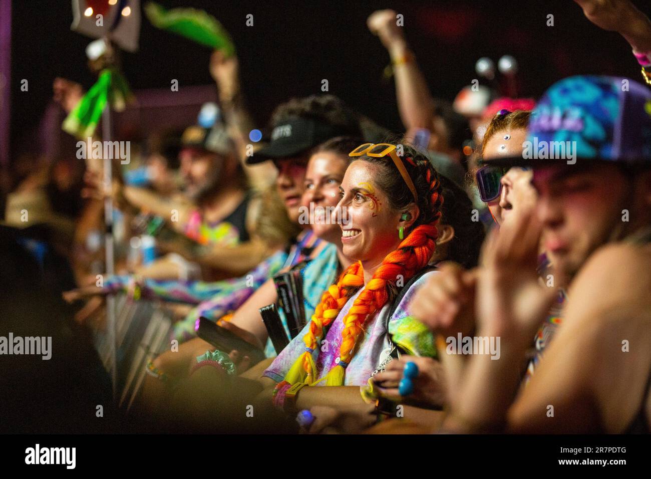 People attend the Bonnaroo Music and Arts Festival on Friday, June 16 ...
