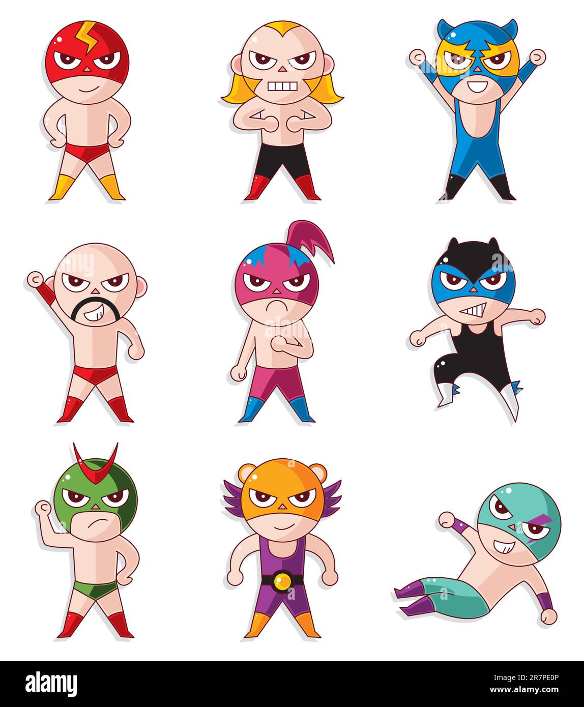 cartoon wrestler icon Stock Vector Image & Art - Alamy