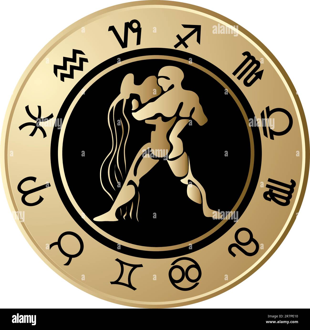 Gemini aquarius Stock Vector Images - Alamy