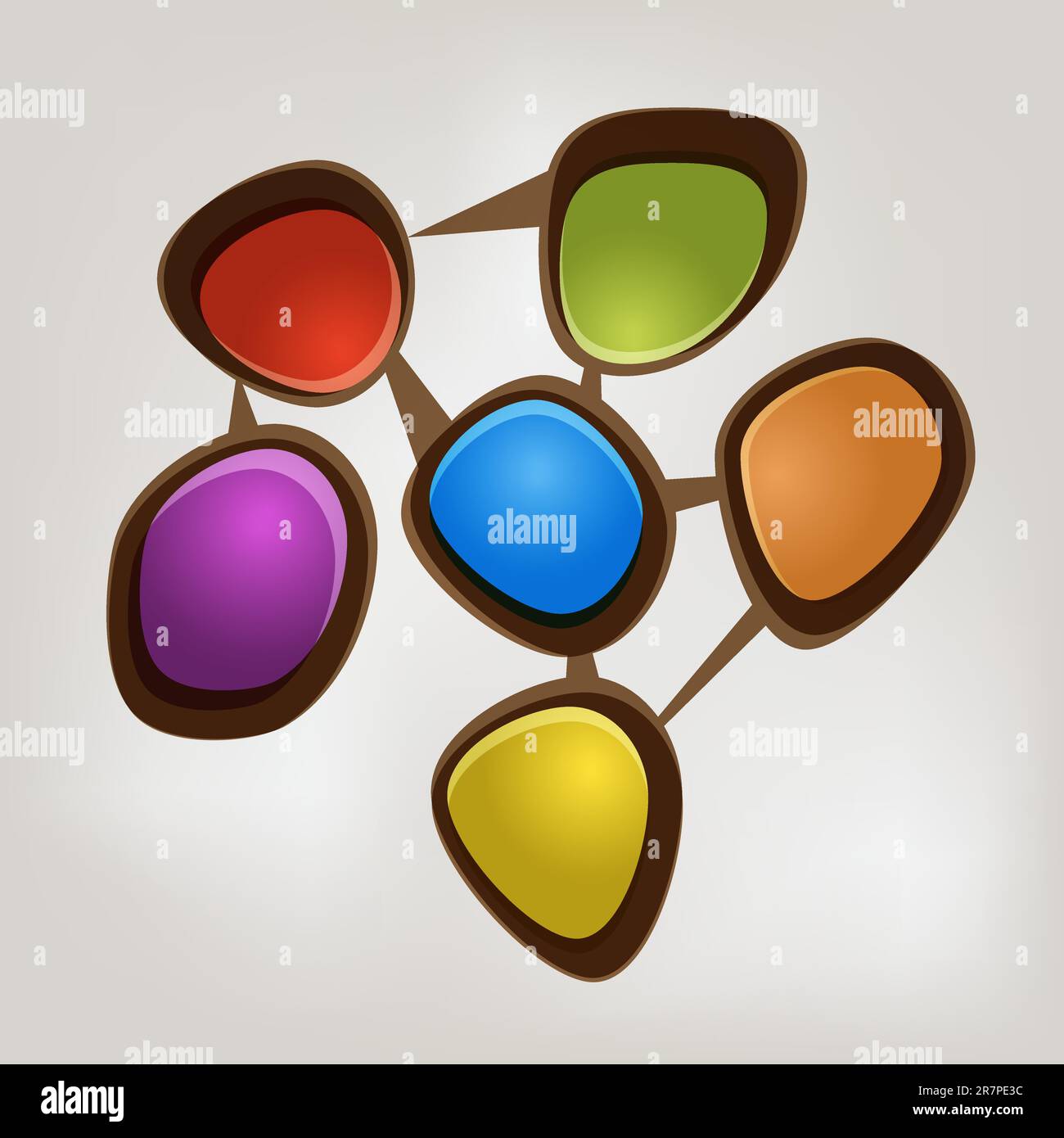 vector cartoon scheme of connections, eps 10 Stock Vector Image & Art ...