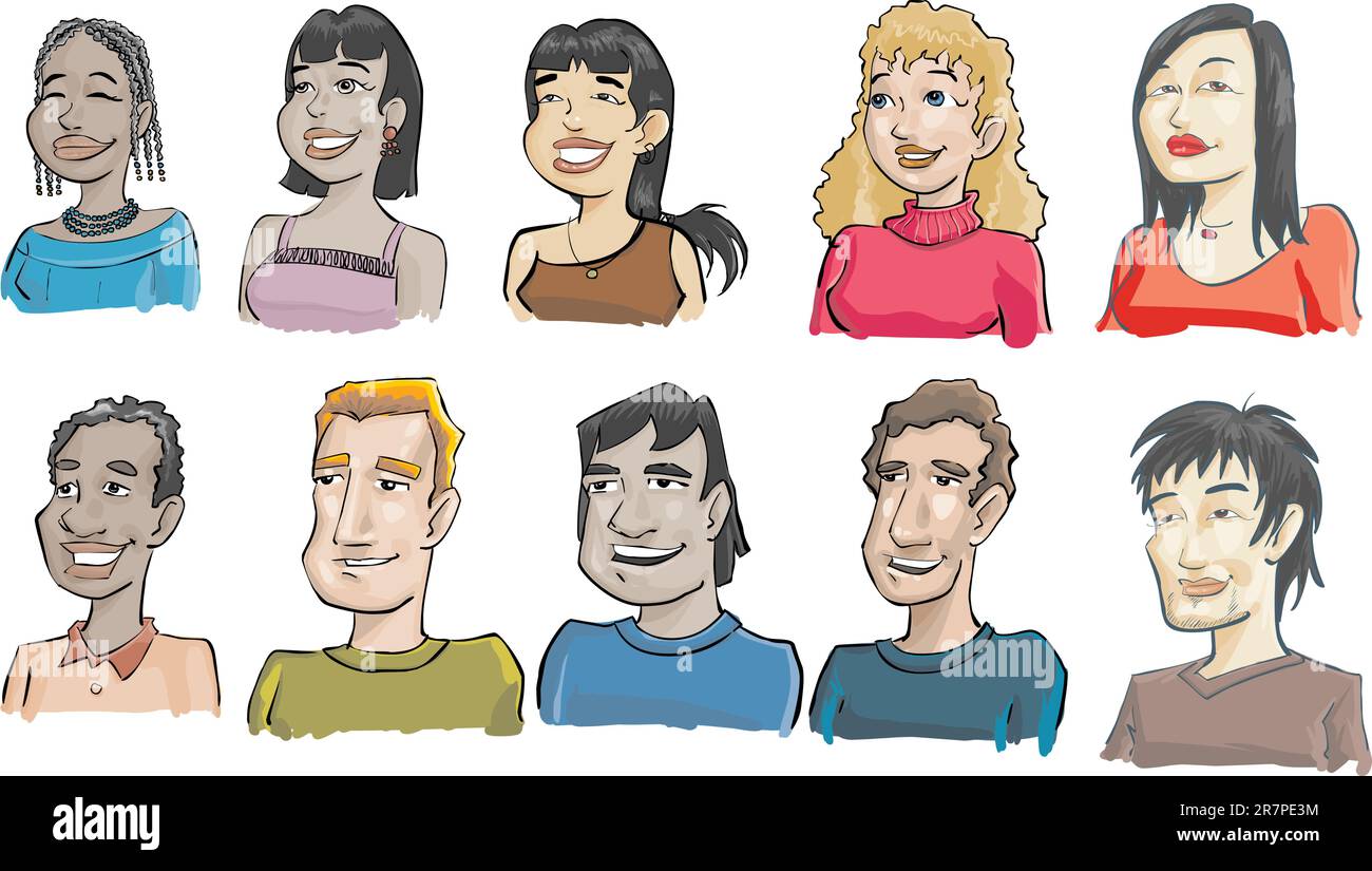 Human races Stock Vector Images - Alamy
