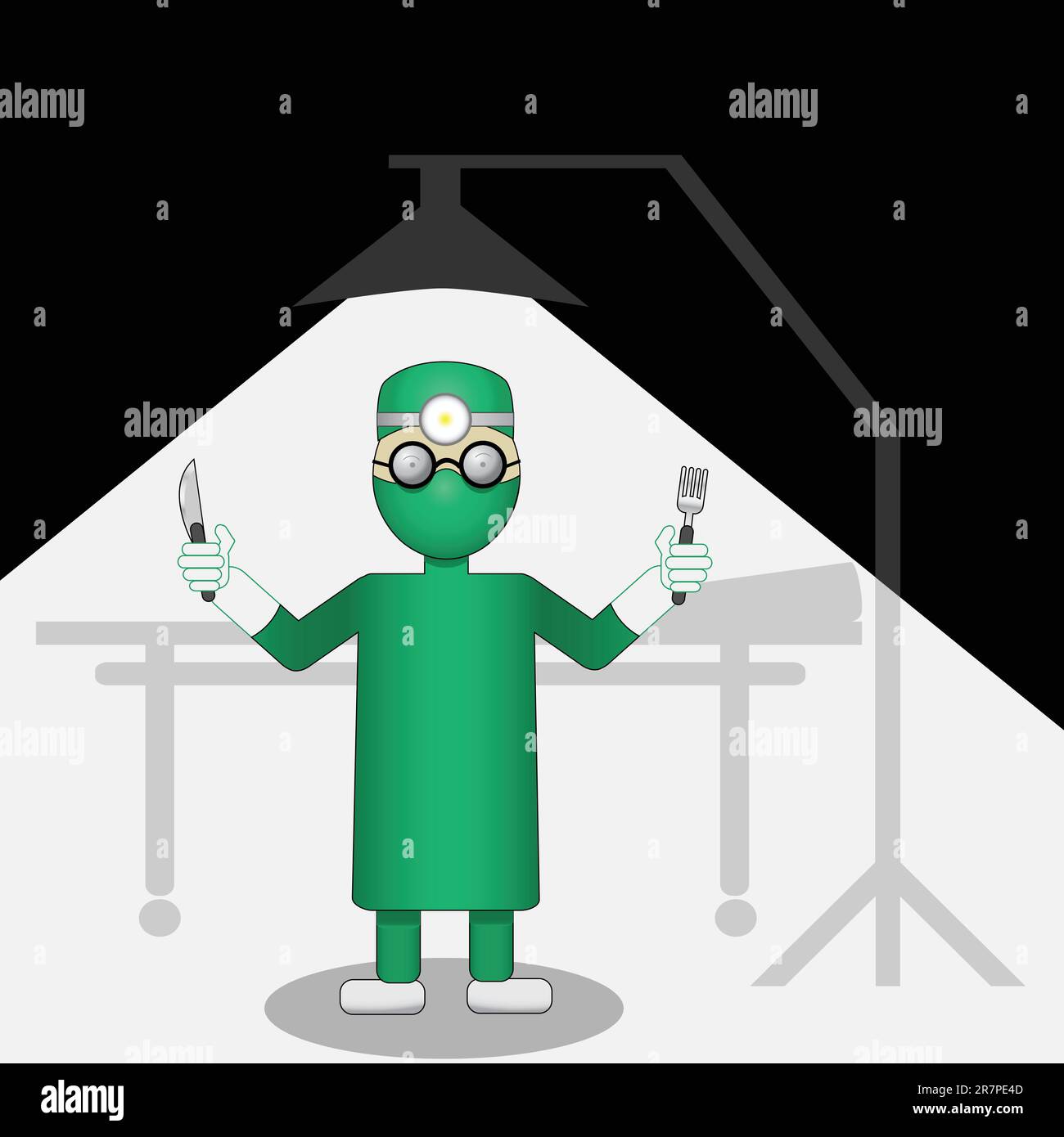 Surgeon operation cancer Stock Vector Images - Alamy