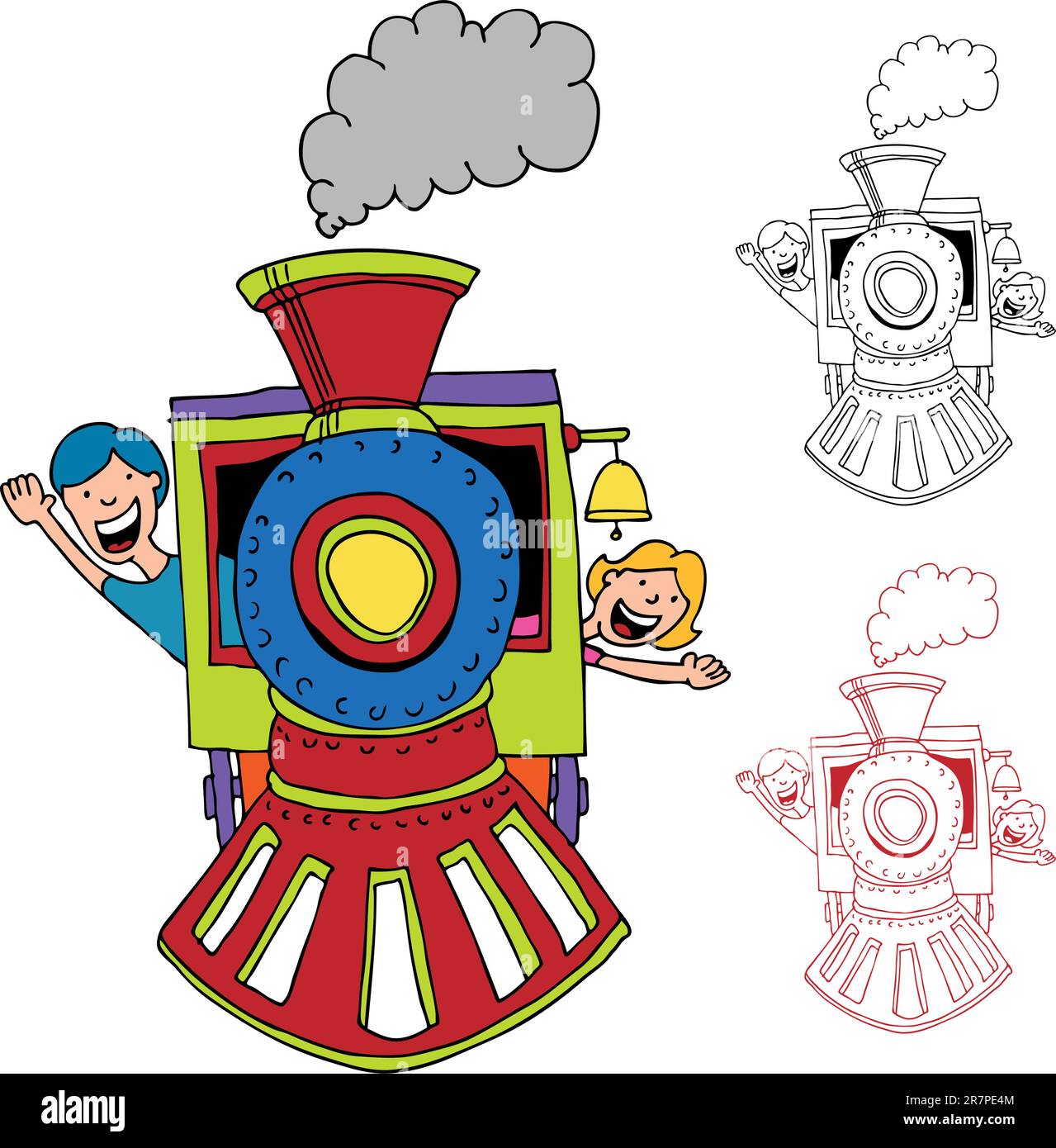 Girl train Stock Vector Images - Alamy