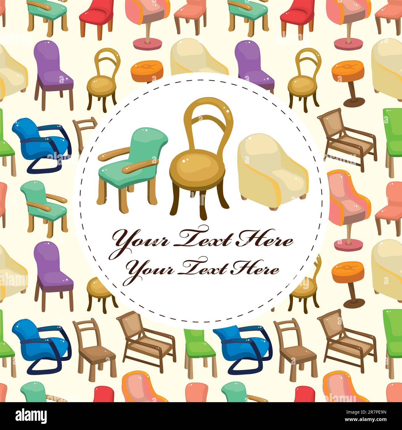 Cartoon chair Stock Vector Images - Alamy