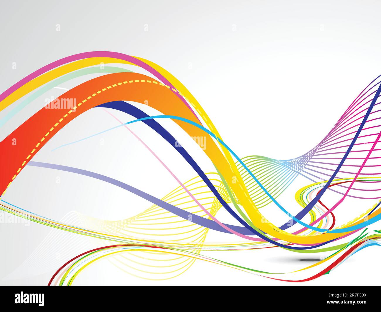 Abstract Colorful Line Wave Background Vector Illustration Stock Vector Image And Art Alamy