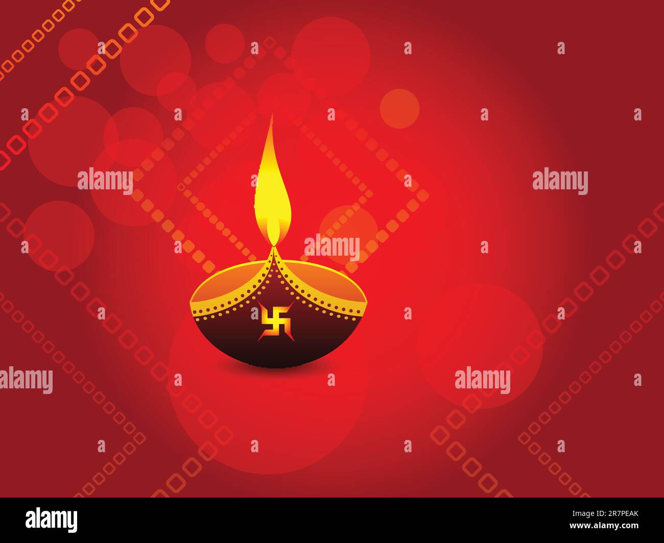 abstract red artistic background with deepak vector illustration Stock ...