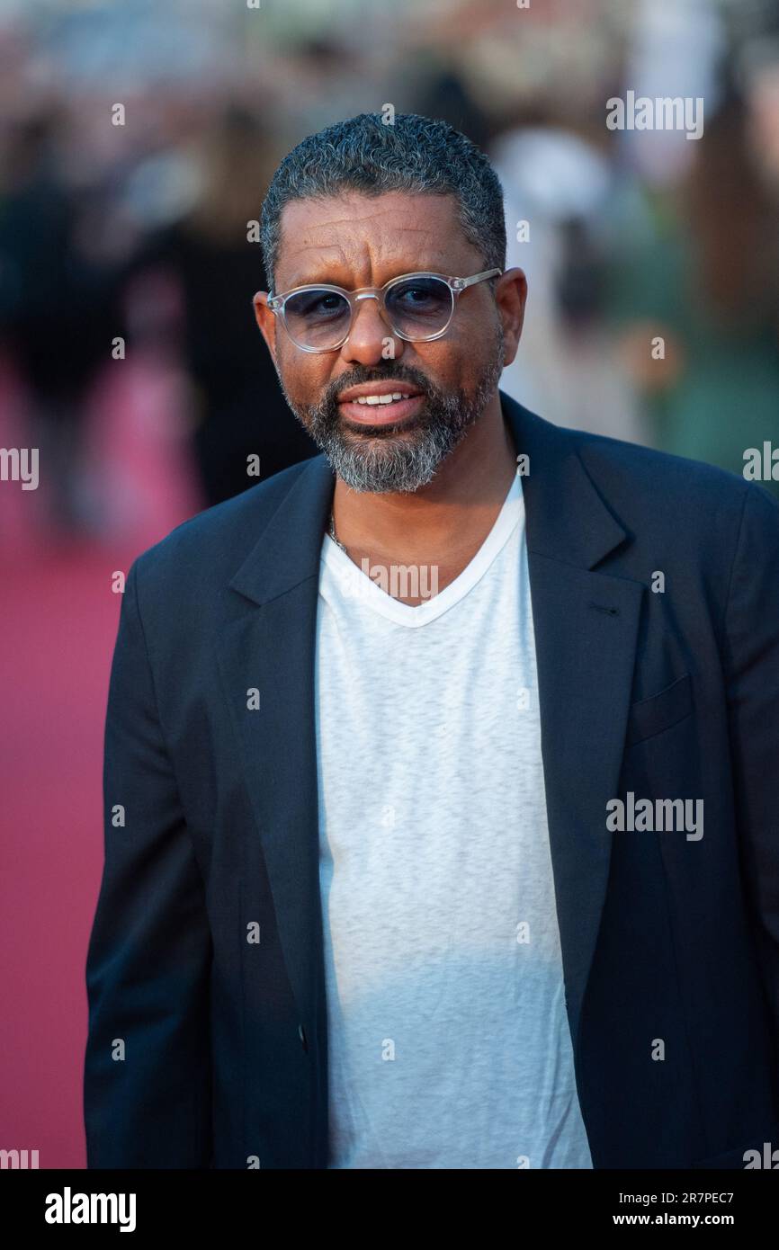 Cabourg, France. 16th June, 2023. Youcef Hadj attending the red carpet ...
