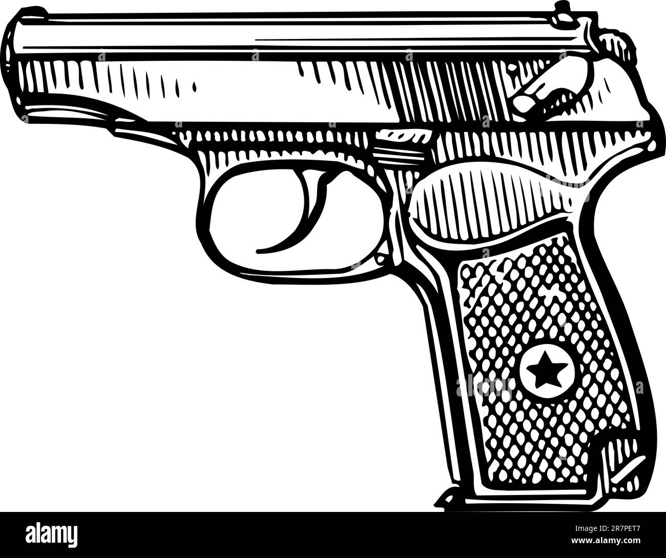 Crime pistol arm weapon Stock Vector Images - Alamy