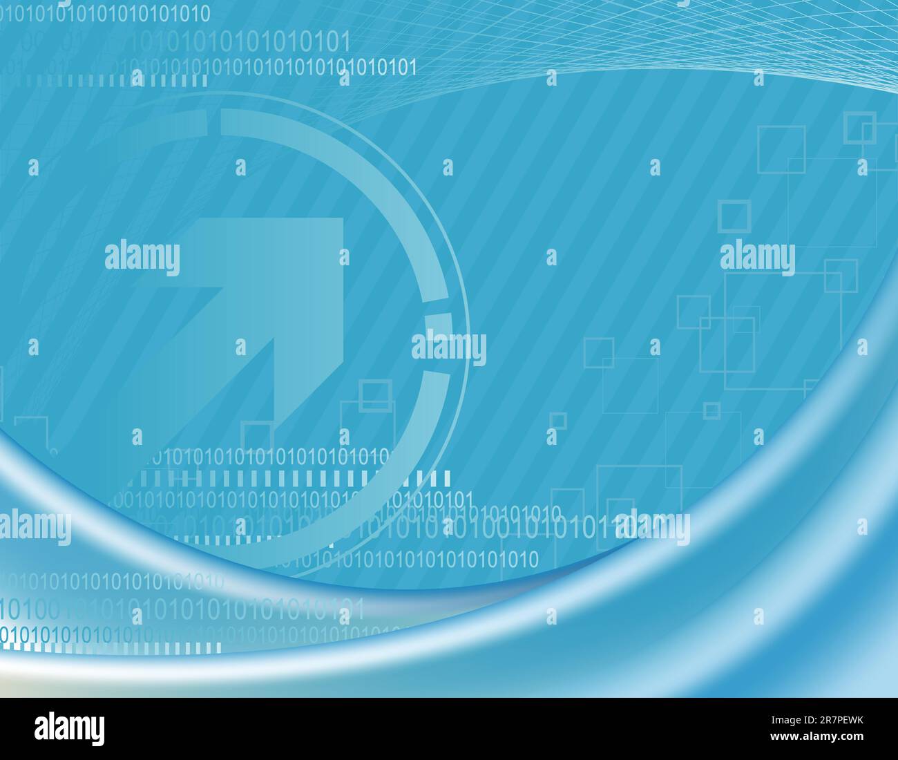 Illustration of abstract blue digital background Stock Vector Image ...