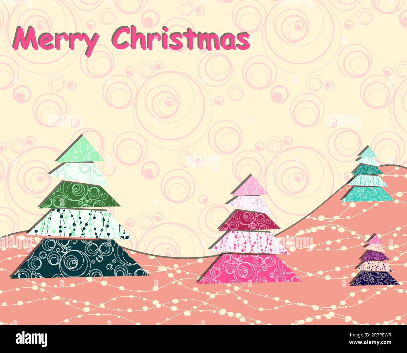 Christmas happy birthday greeting Stock Vector Images - Alamy