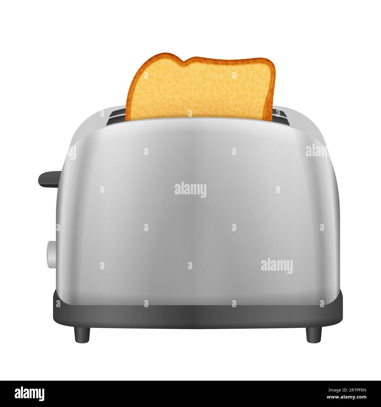 Toaster with bread on a white background. Vector illustration Stock ...