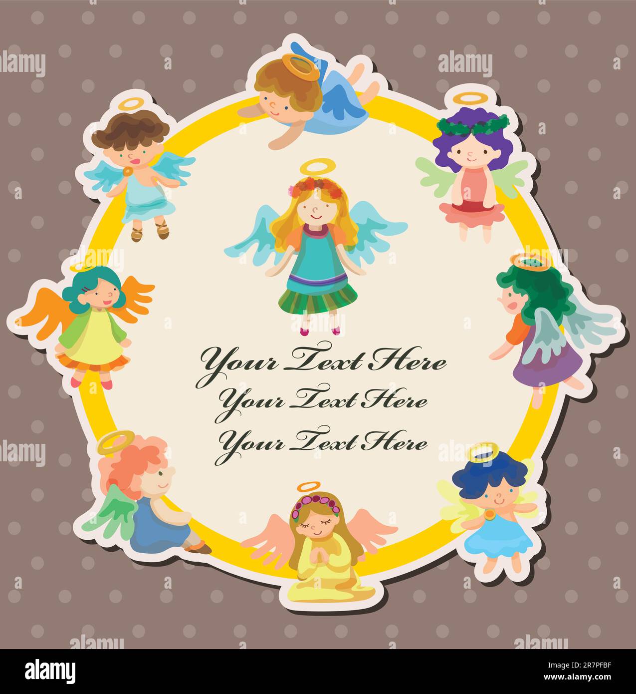 Angel christmas border Stock Vector Images - Alamy