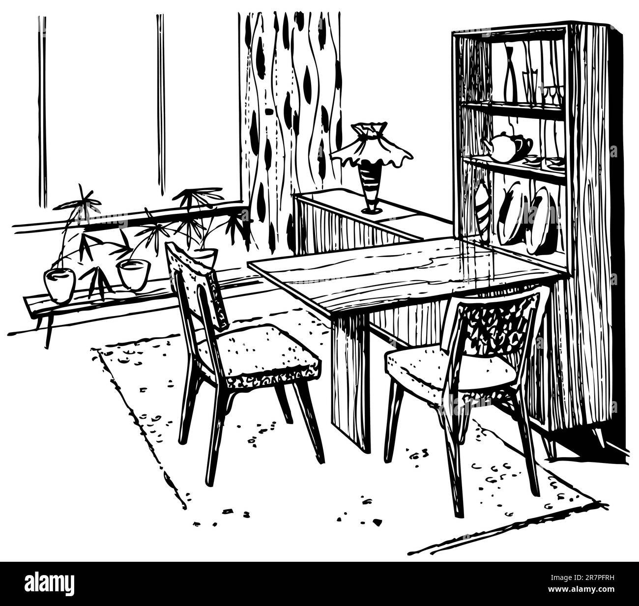 Drawing home plan Black and White Stock Photos & Images - Alamy