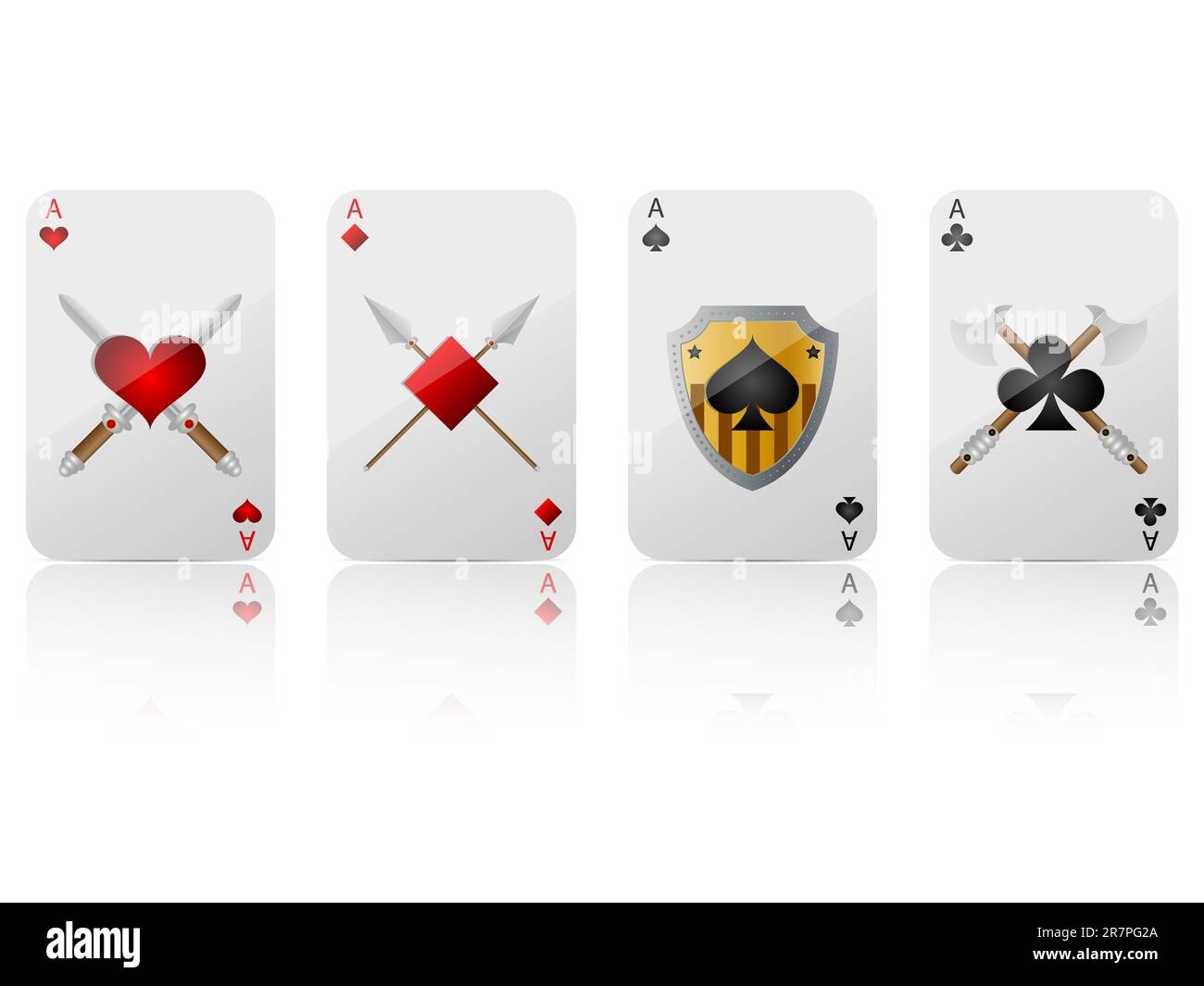 Vector Ace Set Stock Vector Image Art Alamy