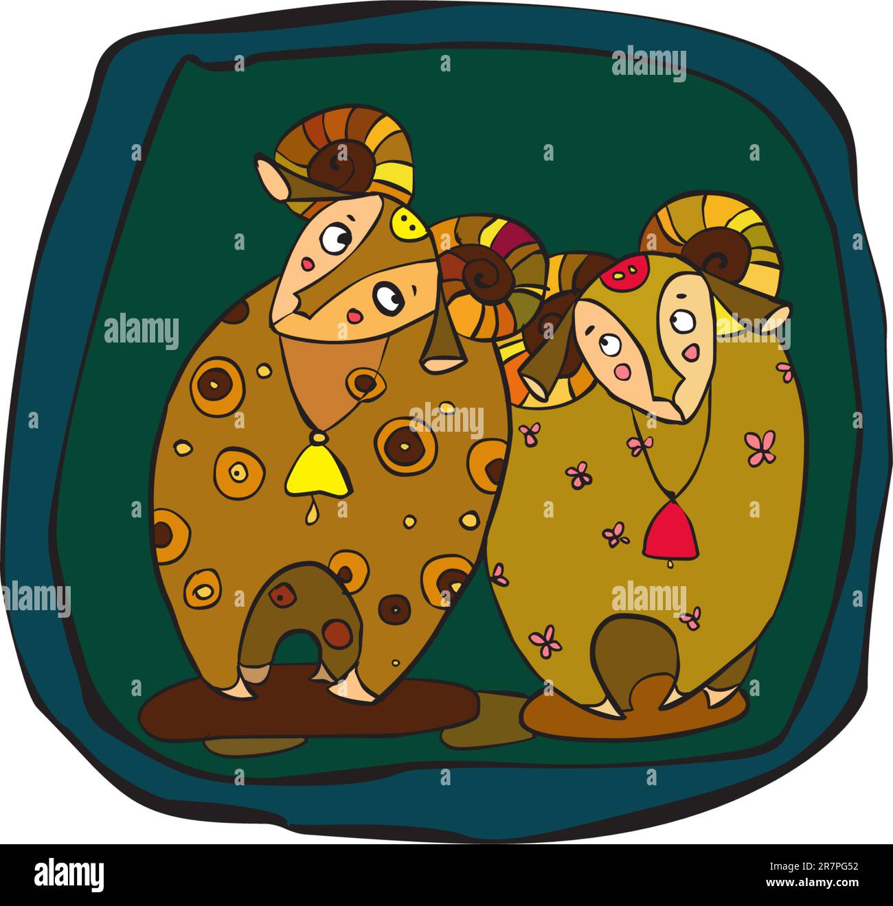 Two human hearts Stock Vector Images - Alamy